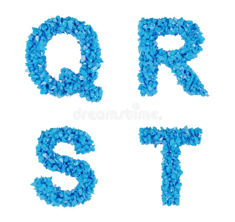Blue letters stock illustration. Illustration of alphabet - 49507306