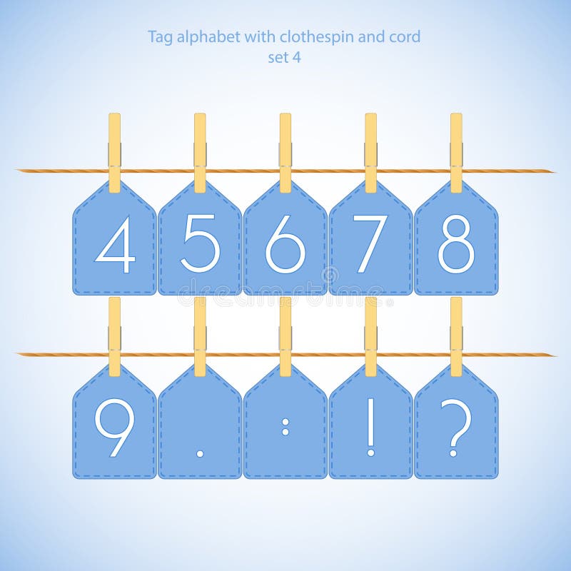 Blue Alphabet Stickers Icons Stock Vector - Illustration of insignia ...