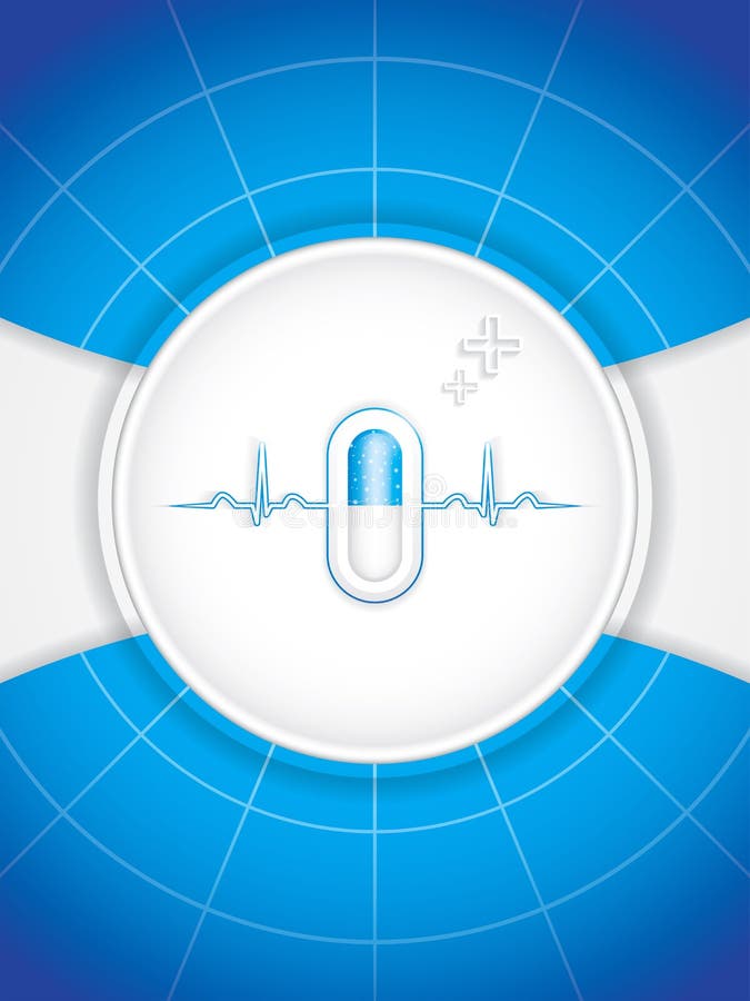 Blue Alternative Medication Concept Stock Illustration - Illustration ...