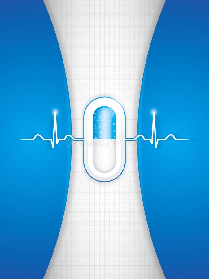 Blue pill stock vector. Illustration of glare, diet, bokeh - 22940236