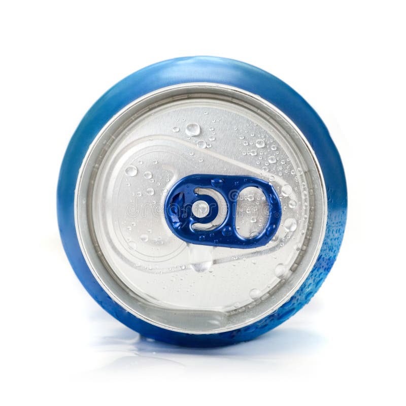 Blue Aluminum Cans with Blank Copy Space. Stock Photo - Image of ...