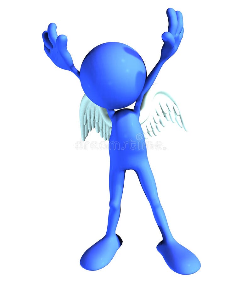 Blue angel wings stock vector. Illustration of angel - 103294037