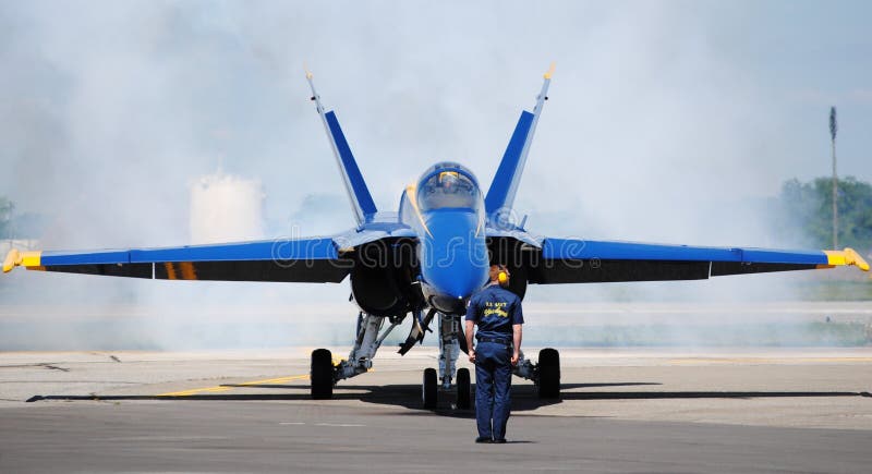 Blue Angel Fighter Jet editorial stock image. Image of aviation - 23193534