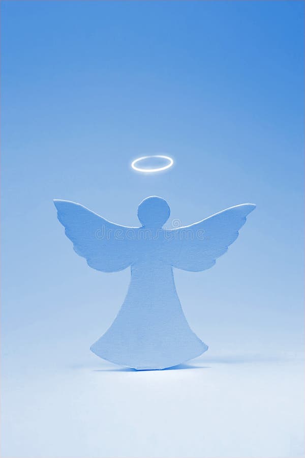 Blue angel stock illustration. Illustration of shape, flat - 8153396