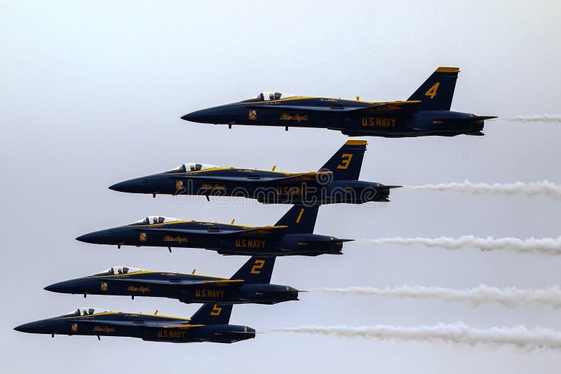 Blue Angels Aerobatic Display Team Editorial Photo - Image of fast ...