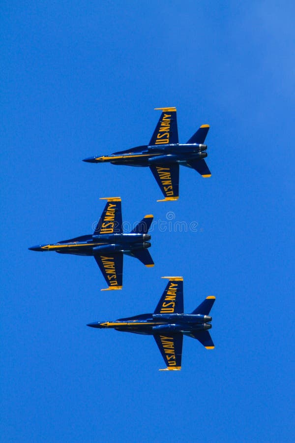 Blue Angels at the Chicago Air Show Editorial Stock Image - Image of ...