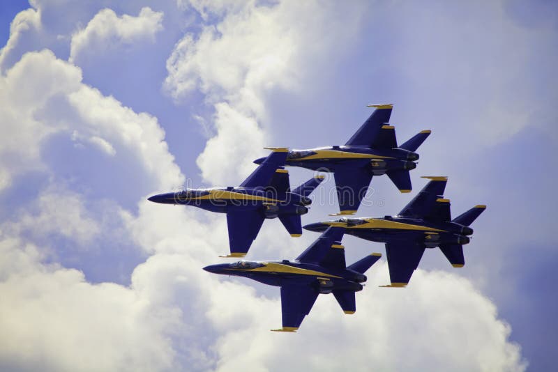 Blue Angels in flight stock photo. Image of danger, aircraft - 16428904