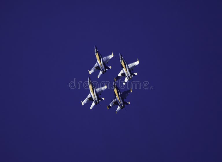 Blue Angels in flight stock photo. Image of overhead - 16428940