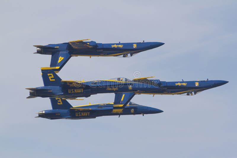 Blue Angels in flight editorial stock photo. Image of airplane - 53085723