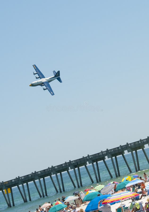 Blue Angels Pensacola Beach Airshow Editorial Image - Image of show ...