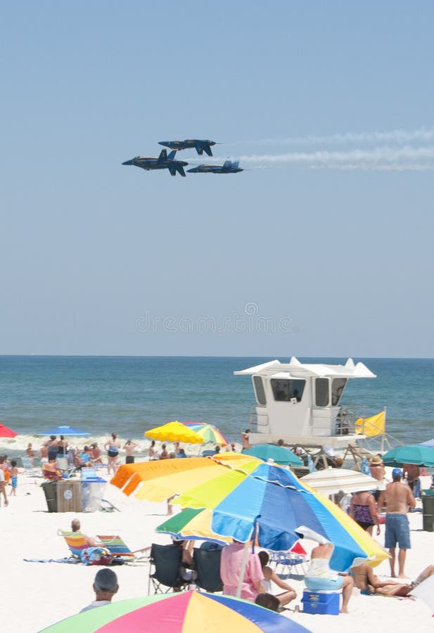 Blue Angels Pensacola Beach Airshow Editorial Stock Photo - Image of ...