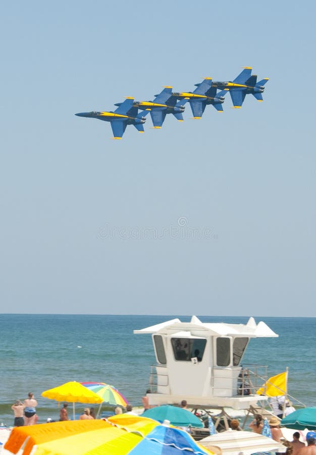 Blue Angels Pensacola Beach Airshow Editorial Stock Photo - Image of ...