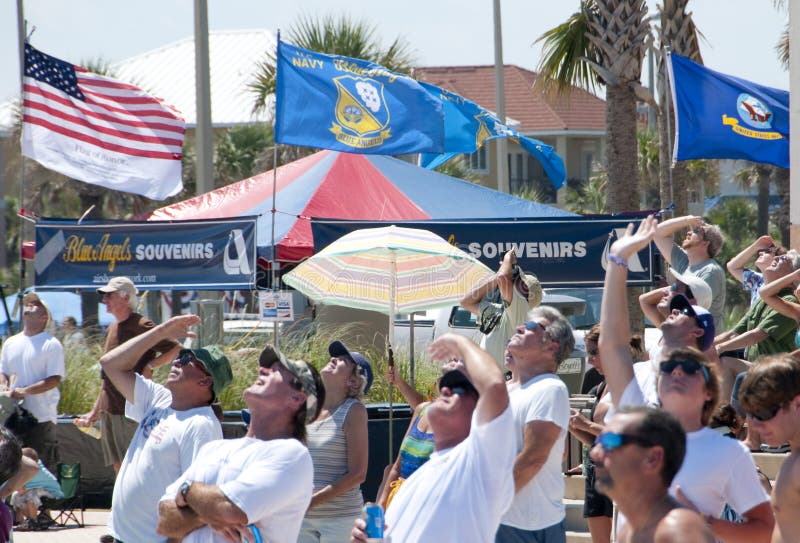 Blue Angels Pensacola Beach Airshow Editorial Stock Photo - Image of ...