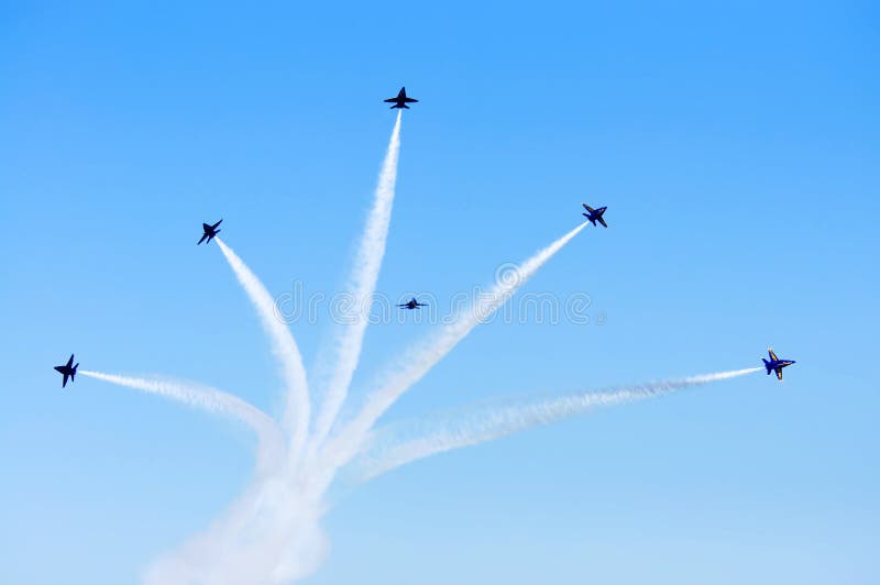 Blue Angels Formation stock photo. Image of stunt, pilot - 6013342