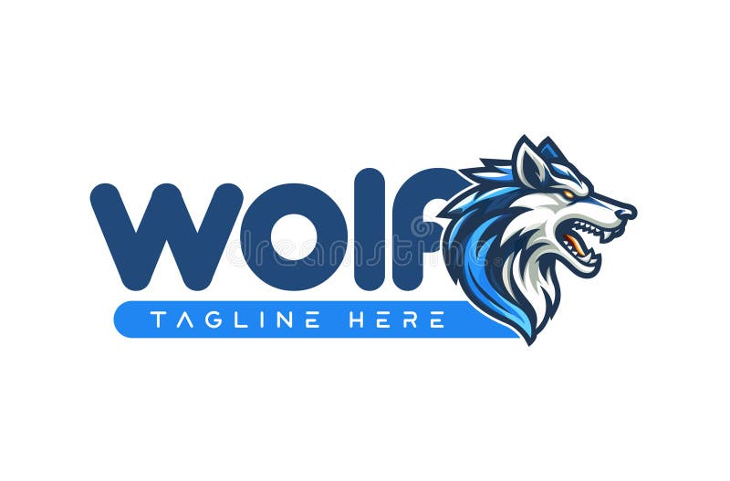Blue Wolf Mascot Logo Vector Stock Illustrations – 488 Blue Wolf Mascot ...