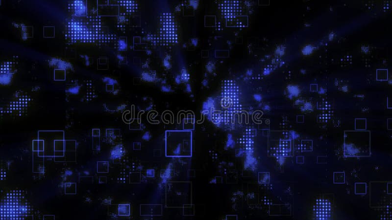 Blue Animated Background in Technology Concept. Abstract Blue LED ...