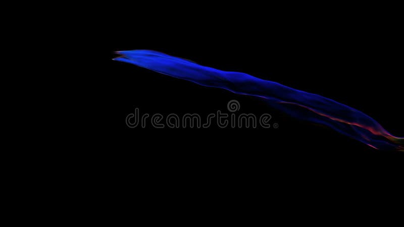Blue Animated Ribbon with Alpha Stock Video - Video of animated ...