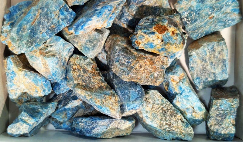 Blue Apatite Mineral Texture Stock Image - Image of apatite, crystal ...