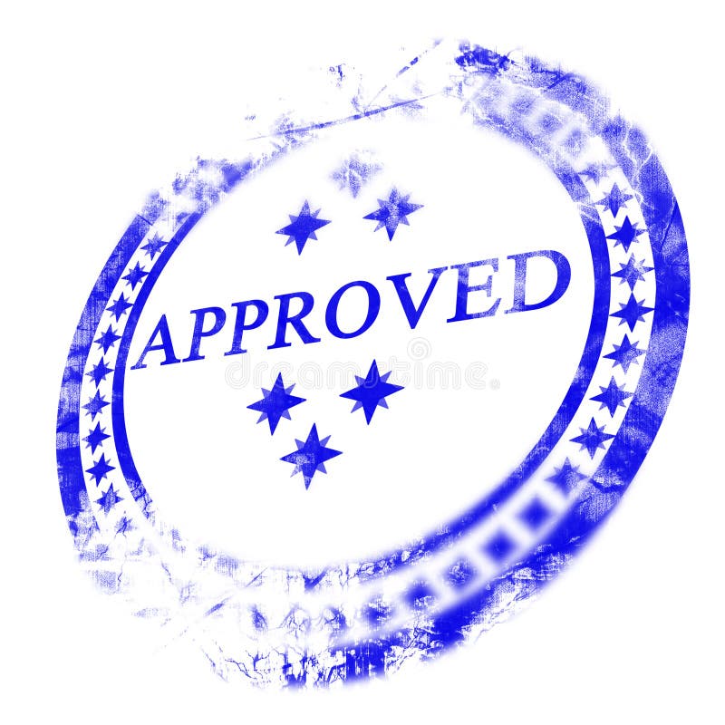 Approved stamp stock illustration. Illustration of check - 5664137