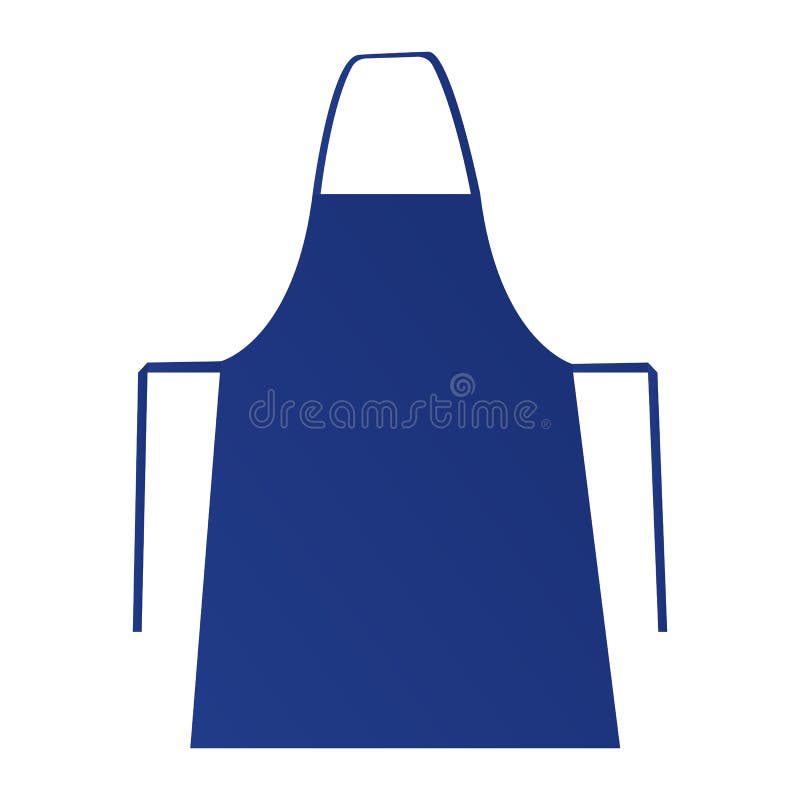 Blue Apron Mockup, Realistic Style Stock Vector - Illustration of gear ...