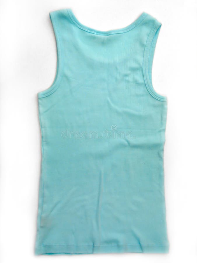 Blue/Aqua Tank Top stock photo. Image of wearing, clothing - 9122