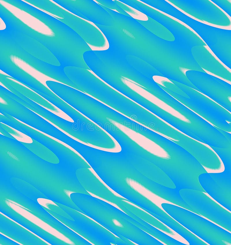 Blue, Aqua and White Wave Pattern Stock Illustration - Illustration of ...