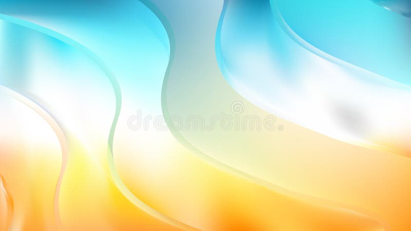 Aqua and Yellow Abstract Background Stock Illustration - Illustration ...