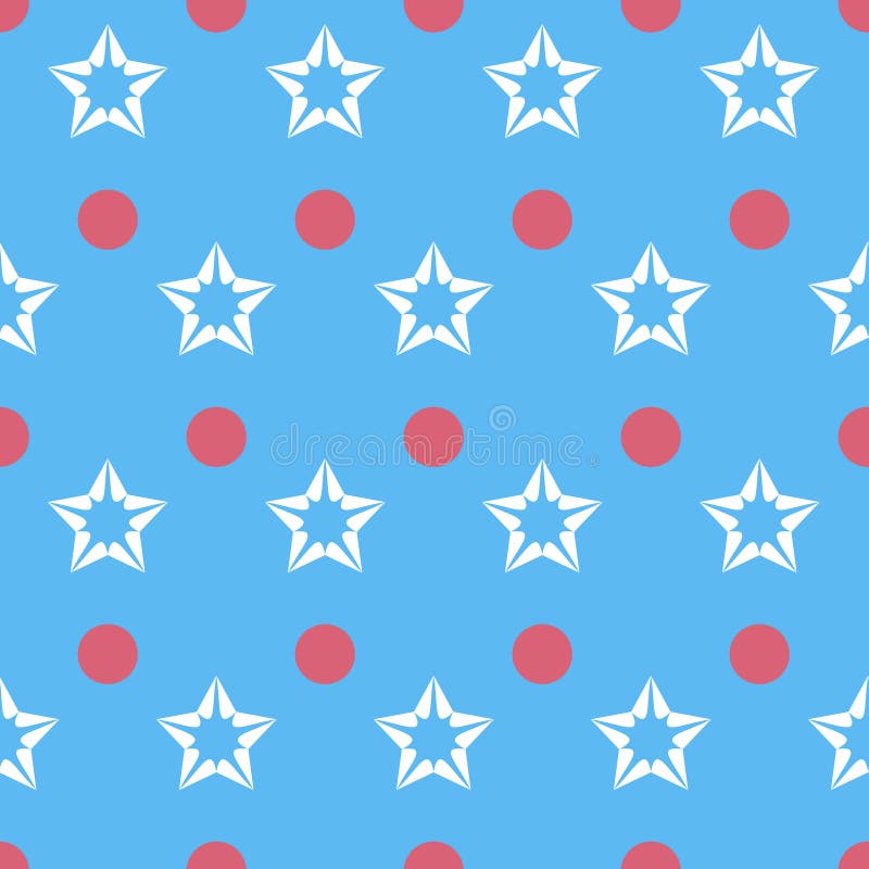 Blue Aquamarine Star, Cute Repeating Illustration Background Seamless ...