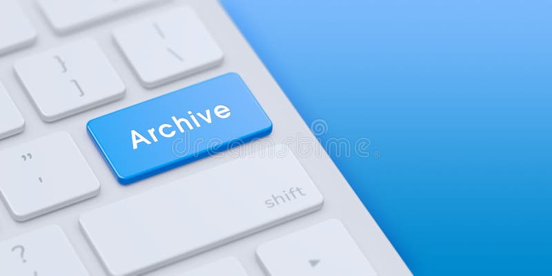 Archive button stock illustration. Illustration of digital - 115797630