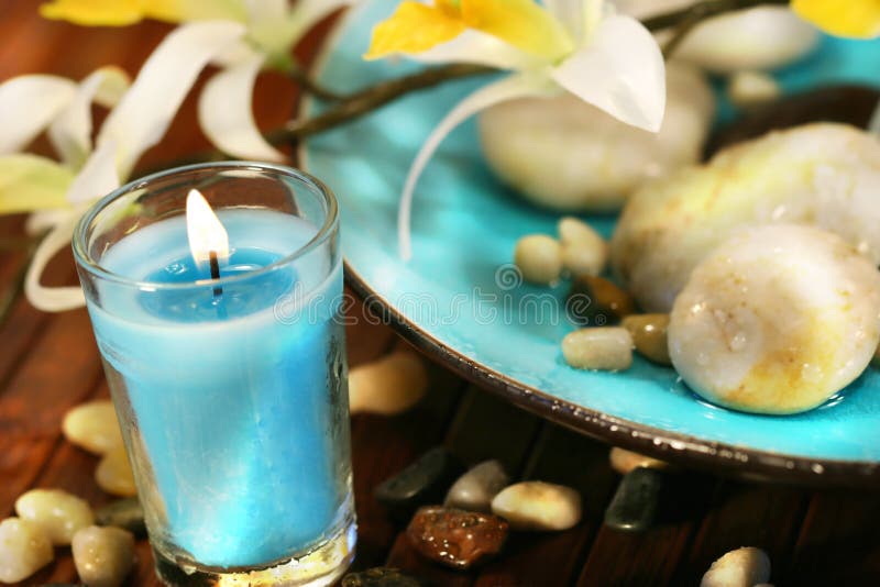 Blue spa relaxation stock image. Image of peaceful, peace - 2194591