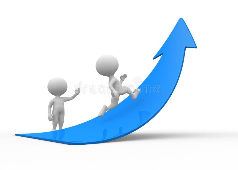 Blue arrow stock illustration. Illustration of champion - 38184448