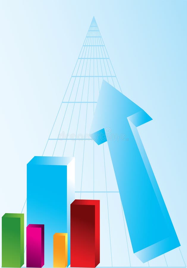 Blue arrow stock vector. Illustration of growth, arrow - 7124033