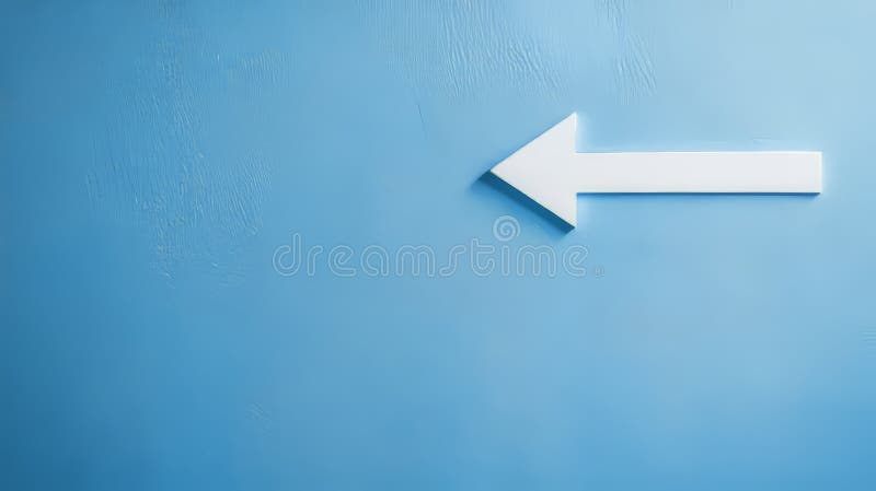 A Blue Arrow on a Blue Backdrop, Indicating the Direction Stock Image ...