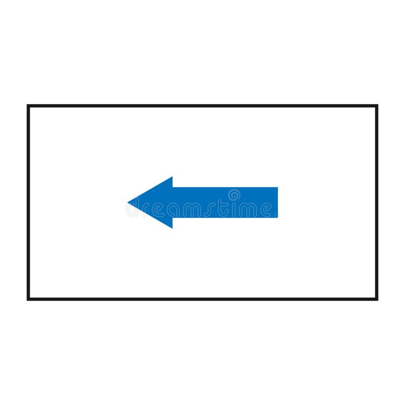 Blue Arrow Button. Vector Illustration of Right Decision Arrows Signs ...