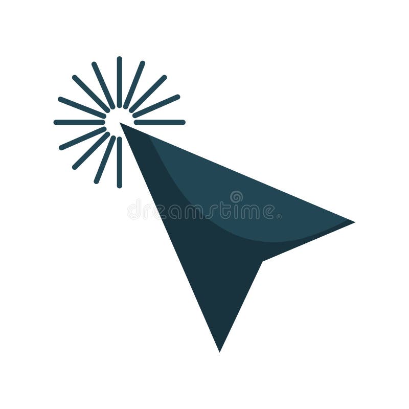 Blue arrow cursor stock vector. Illustration of touch - 247680755