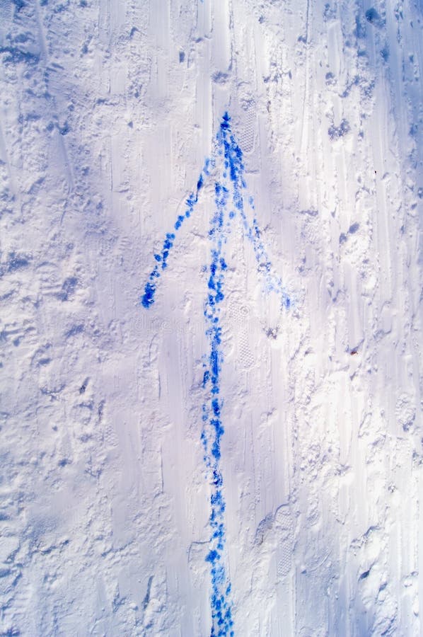 Blue Arrow Indicating Direction of Upward Movement Stock Photo - Image ...