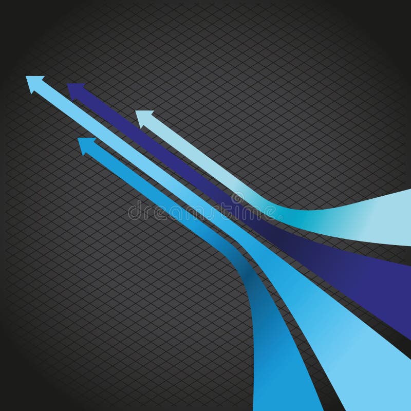 Blue arrow line background stock illustration. Illustration of arrow ...