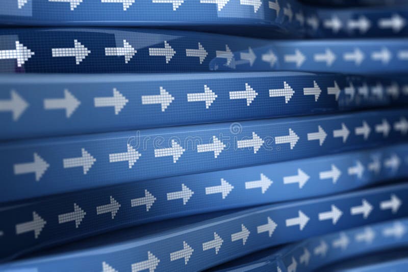 Abstract digital network stock illustration. Illustration of electronic ...