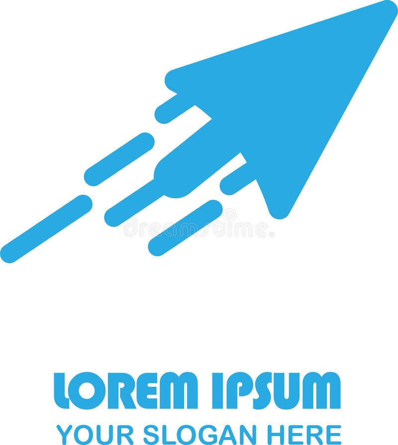 Blue arrow vector stock vector. Illustration of symbol - 227915376