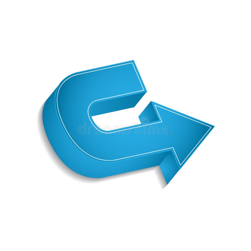 Blue arrow vector stock vector. Illustration of element - 31403928