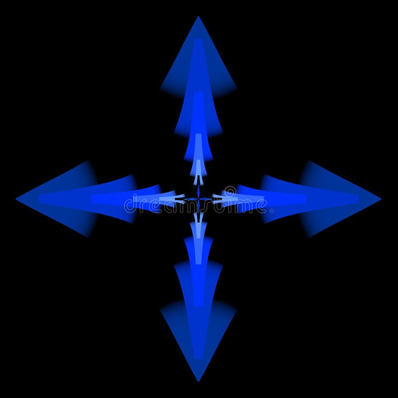 Blue Arrows stock illustration. Illustration of people - 6522079