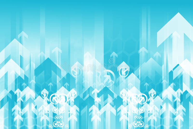 Blue Arrows. Vector Illustration Stock Vector - Illustration of ...