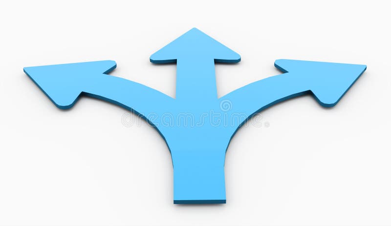 Multiple directions signs stock illustration. Illustration of isolated ...
