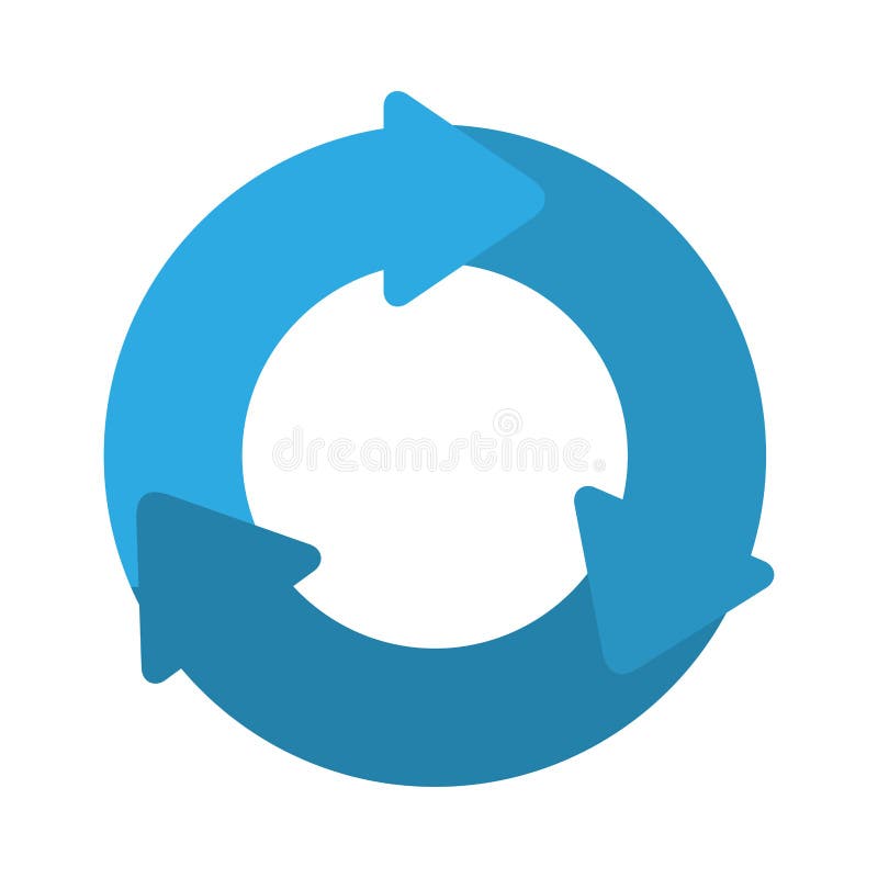 Blue arrows icon stock vector. Illustration of webpage - 80278624