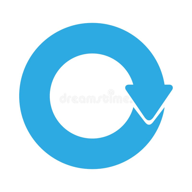 Blue arrows icon stock vector. Illustration of information - 80278752