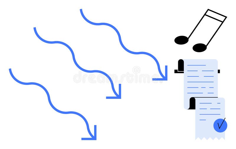 Simplified Workflow Depicting Music Note Generation and Document ...