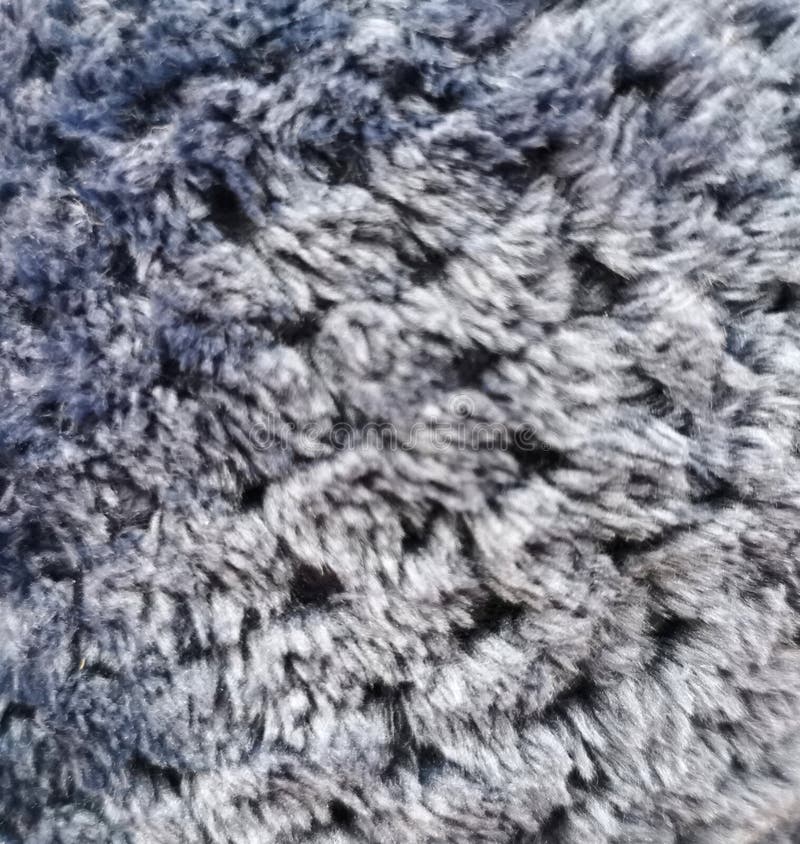 Blue Artificial Fur Soft and Worm Texture. Faux Fur Use for Background ...
