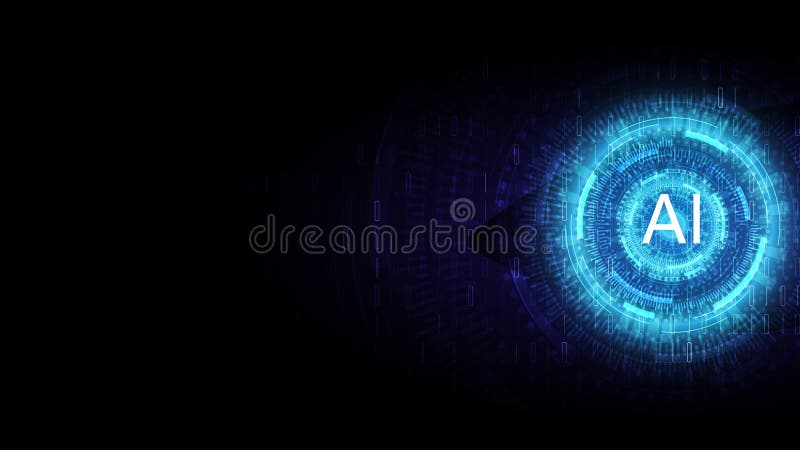 Blue Artificial Intelligence Eye Background,abstract Futuristic ...