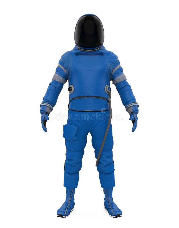 Blue Astronaut Isolated stock illustration. Illustration of person ...