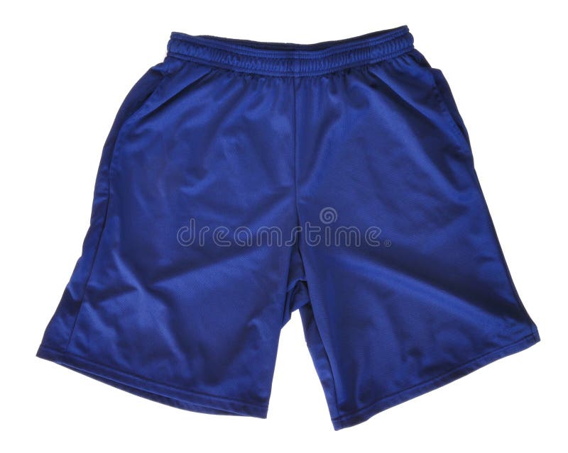 Blue Athletic Shorts stock photo. Image of garment, clothing - 13180224